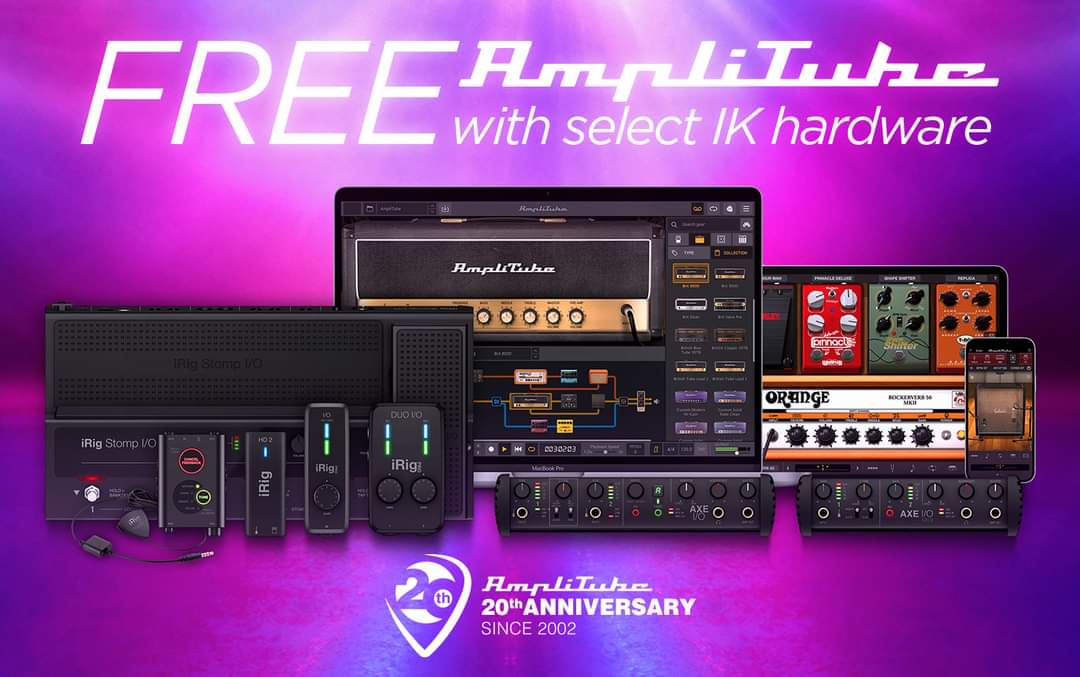 IK Multimedia Are Offering A 20th Anniversary Tone Up - The Beat Community