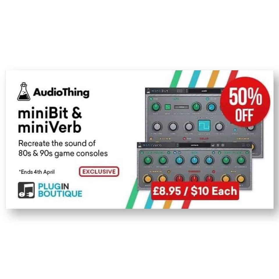 Up To 50% Off miniBit And miniVerb By AudioThing - The Beat Community