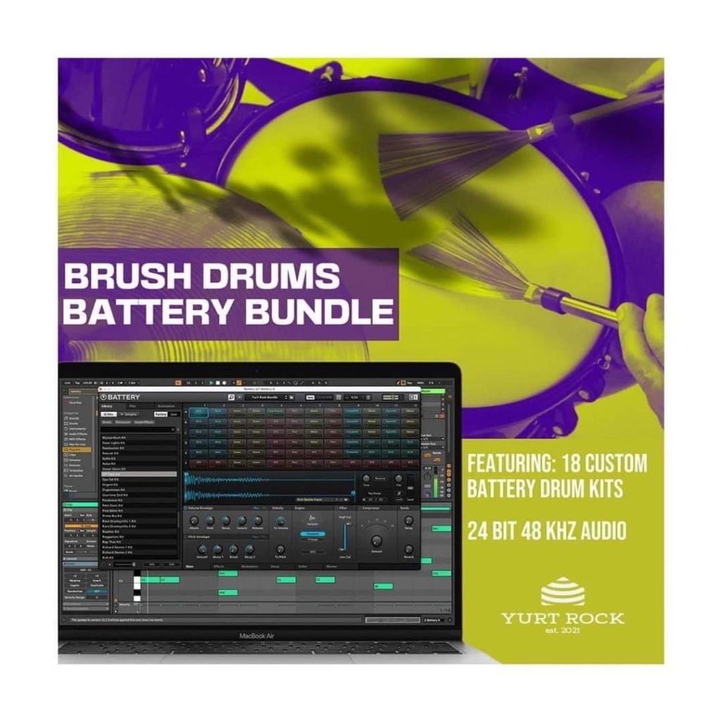 Yurt Rock Release The Brushed Drums Battery Bundle - The Beat Community