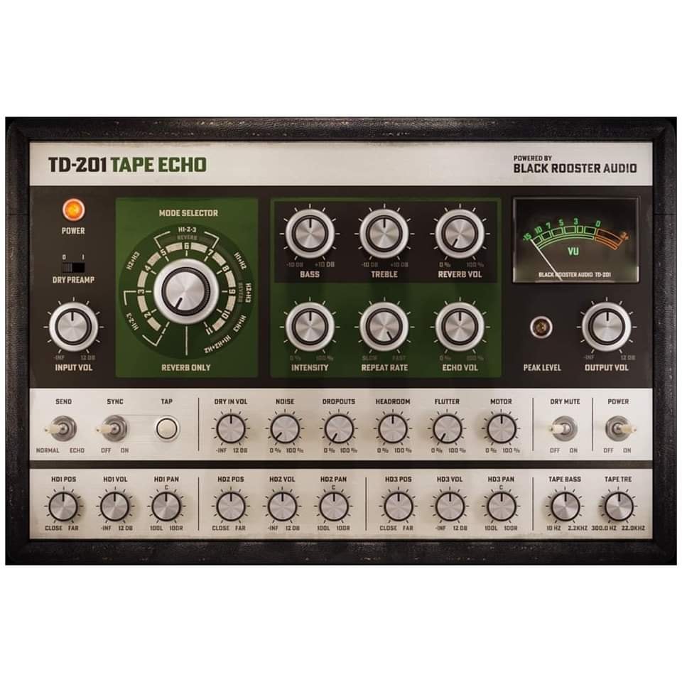 Black Rooster Audio Release The TD-201 Vintage Tape Echo - The Beat ...