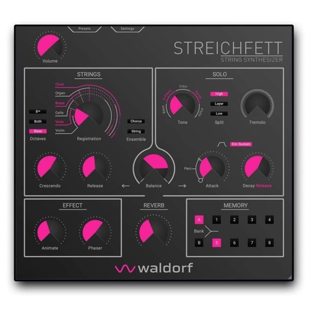 Waldorf Streichfett String Synthesizer Is Now Half Price!! - The Beat ...