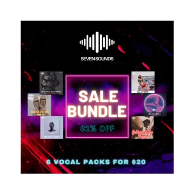 Seven Sounds - Pop Vocals Bundle - 6 For $20 - The Beat Community