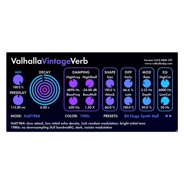 Valhalla's VintageVerb 4.0.0 Introduces New Reverb Modes - The Beat ...